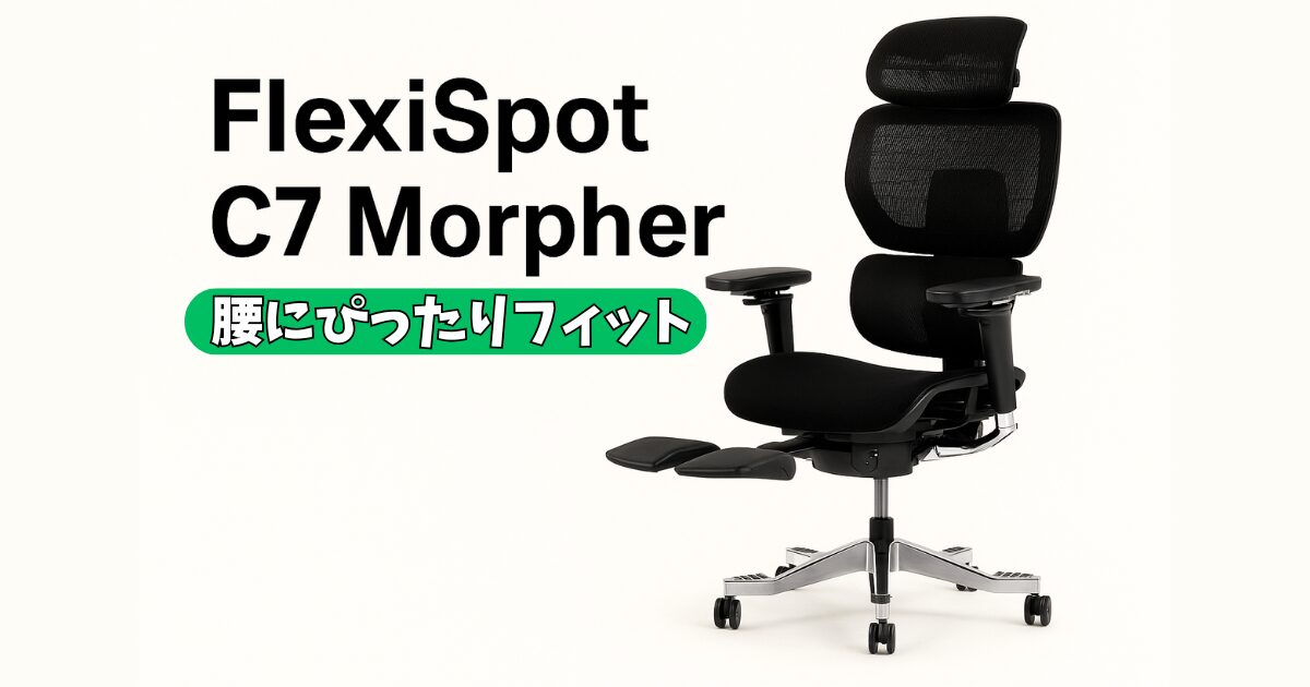 【腰がラクになる】FlexiSpot C7 Morpherが姿勢で悩む人に選ばれている理由 - W Free Blog